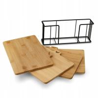 China Sturdy Iron Frame Cutting Board Food Safe Certified Multi-Functional Chopping Board for sale
