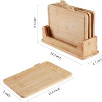 China Eco-Friendly Bamboo Cheese Board Multi Functional Kitchen Serving Board Compact 36x12x24cm for sale