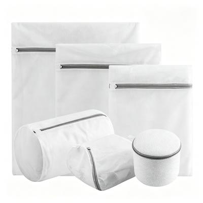 China Auto-lock Zipper Mesh Laundry Bag with Breathable Mesh for Washing Machine for sale