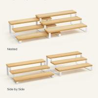 China Expandable Three-Layer Eco-Friendly Bamboo Storage Rack Kitchen Counter Organizer for sale