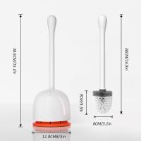 China Automatic-closing Lid Toilet Bowl Brush and Holder Set for sale