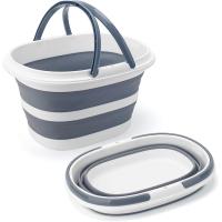 China 16L 18L Collapsible Water Bucket with Handle Portable Foldable Plastic Bucket for sale