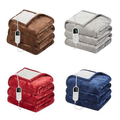 China Customized Heated Electric Throw Blanket Twin Heating Throw Blanket Machine Washable for sale