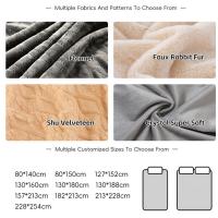 China Customized Heated Electric Throw Blanket Twin Heating Throw Blanket Machine Washable for sale