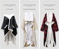 China Customized Wearable Electric Heated Throw Blanket with Foot Pocket and Sleeves for sale