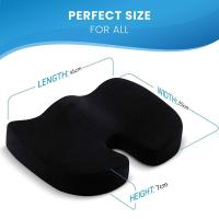 China Premium Memory Foam Office Chair Cushion with Non-slip Bottom and Machine Washable Cover for sale