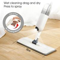 China Dry and Wet Floor Cleaning Spray Mop 360 Degree Rotation Lazy Spray Flat Mop for sale