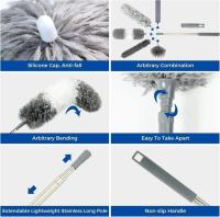 China Microfiber Feather Extendable Duster with Extension Pole with Bendable Washable Heads for sale