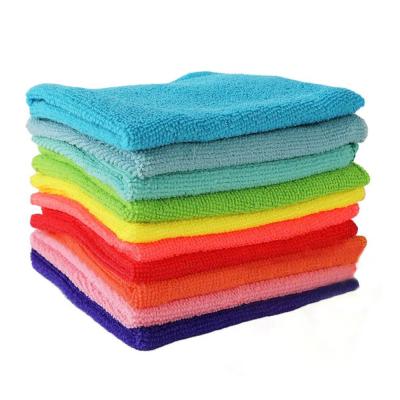 China 10PCS Reusable Eco-Friendly Quick Dry Microfiber Cleaning Cloths for Kitchen and Bathroom for sale