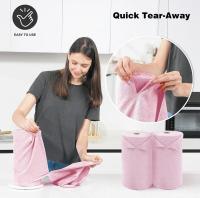 China Pack of 20 Tear Away Microfiber Cleaning Cloth Roll Lint Free Clean Wipes Reusable Kitchen Towels for sale