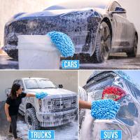 China Scratch-Free Chenille Microfiber Car Wash Mitt Machine Washable Cleaning Towel for sale