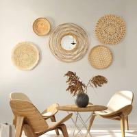 China Rattan Creative Handmade Wall Hanging Decoration Wall Art Home Decor for sale