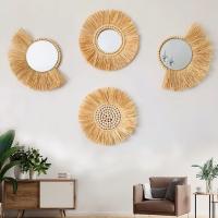 China Rattan Creative Handmade Wall Hanging Decoration Wall Art Home Decor for sale
