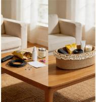 China Eco-Friendly Customizable Cotton Rope Storage Basket with Lace Trim for sale
