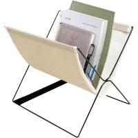 China 35CM Modern Magazine Holder With Sturdy Metal Frame And Fabric Lining for sale
