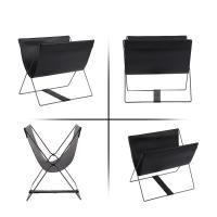 China 35CM Modern Magazine Holder With Sturdy Metal Frame And Fabric Lining for sale