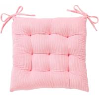 China 15.7 X 15.7 In Warm Corduroy Cushion Chair Pink Cord Cushions With Ties for sale
