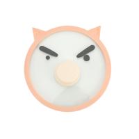 China Cartoon Bird Design Transparent Glass Pot Lid Non Scratch Silicone Rim Kitchen Cover for sale