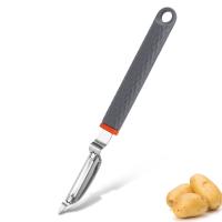 China Stainless Steel Straight-Cut Vegetable Fruit Peeler with Ergonomic Grip for sale