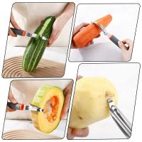 China Stainless Steel Straight-Cut Vegetable Fruit Peeler with Ergonomic Grip for sale