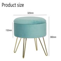 China Metal Legs Dual Purpose Storage Round Non Slip Space Saving Home Houseware for sale