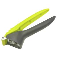 China Stainless Steel Garlic Press With Ergonomic Handle And Easy-Clean Basket for sale