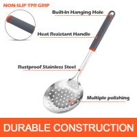 China Stainless Steel Perforated Drain Bowl Colander Rust Resistant Kitchen Strainer Basket for sale
