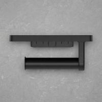 China Self Adhesive Wall Mounted Toilet Tissue Holder Drop Proof Design Space Saving Shelf for sale
