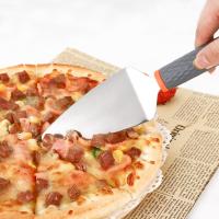 China Rust Resistant Stainless Steel Pizza Shovel Wide Flat Head For Cake And Cheese for sale