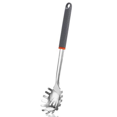 China Anti-slip Rust-resistant Stainless Steel Noodle Scooper with Tooth-edged Bowl for sale