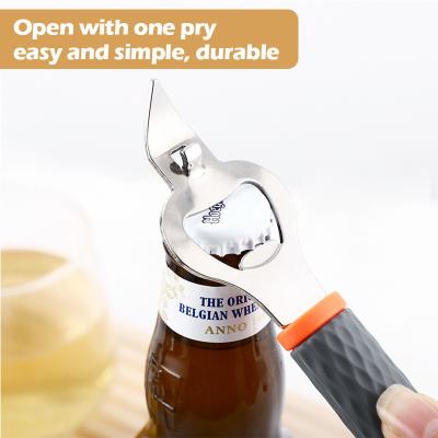 China Stainless Steel Beer Bottle Opener with Pointed Pry Tip and Rust-Resistant Design for sale