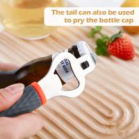 China Stainless Steel Beer Bottle Opener with Pointed Pry Tip and Rust-Resistant Design for sale