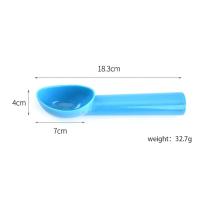 China Colorful Plastic Ice Cream Scoop With Thickened Sturdy Bowl Comfort Grip Handle for sale