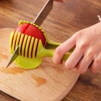 China Lightweight Lemon Tomato Slicer Food Safe Frame And Single Press Blade Ring for sale
