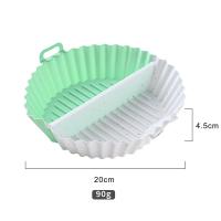 China Reusable Non-stick Silicone Air Fryer Liner Heat Resistant to 230° Baking Tray Pad for sale
