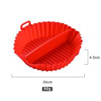 China Reusable Non-stick Silicone Air Fryer Liner Heat Resistant to 230° Baking Tray Pad for sale