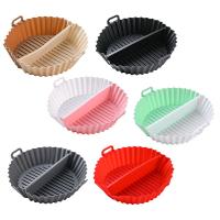 China Reusable Non-stick Silicone Air Fryer Liner Heat Resistant to 230° Baking Tray Pad for sale