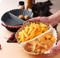 China Reusable Non-stick Silicone Air Fryer Liner Heat Resistant to 230° Baking Tray Pad for sale