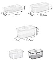 China Food Grade Freezer Storage Box With Airtight Lid And Stackable Design for sale