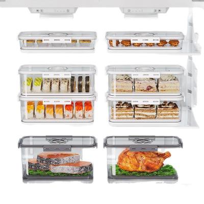 China Food Grade Freezer Storage Box With Airtight Lid And Stackable Design for sale