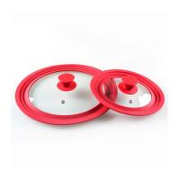 China Heat-resistant Silicone Pot Lid with Non-scratch Rim and Flexible Fit for Kitchen Steamer Cover for sale