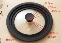 China Heat-resistant Silicone Pot Lid with Non-scratch Rim and Flexible Fit for Kitchen Steamer Cover for sale