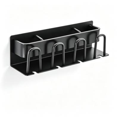 China Bathroom Wall Mounted Toothbrush Holder Organizer Storage Rack Household Supplies for sale