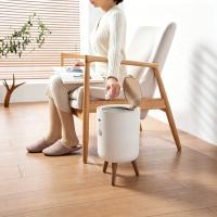 China Kitchen Bathroom Slim Open Top Trash Can With Lid Essential Household Supplies for sale