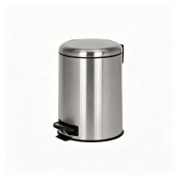 China Stainless Steel Trash Can With Foot Pedal Soft Close Lid Home Houseware for sale