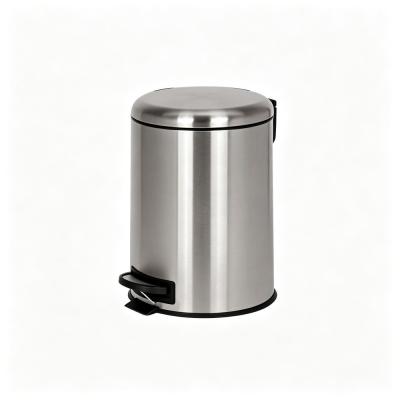 China Stainless Steel Trash Can With Foot Pedal Soft Close Lid Home Houseware for sale