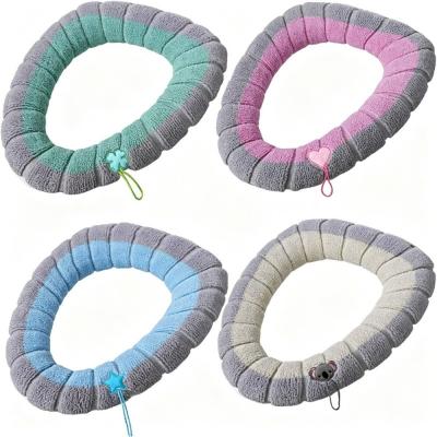 China Reusable Washable Toilet Seat Cover Soft Non Slip Bathroom Pad for sale