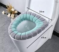 China Reusable Washable Toilet Seat Cover Soft Non Slip Bathroom Pad for sale