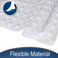 China Non Slip Washable Bath Mat  Bath Tub Shower Mats With Drain Holes For Safety for sale