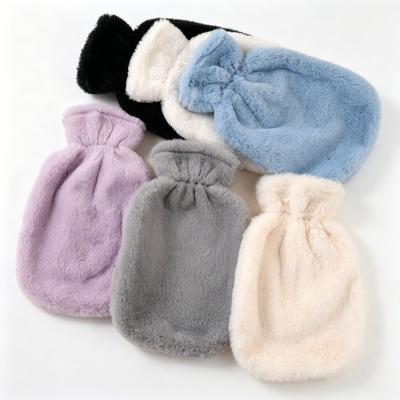 China Reusable PVC Hot Water Bag Plush Cover Home Houseware For Hand Warming for sale
